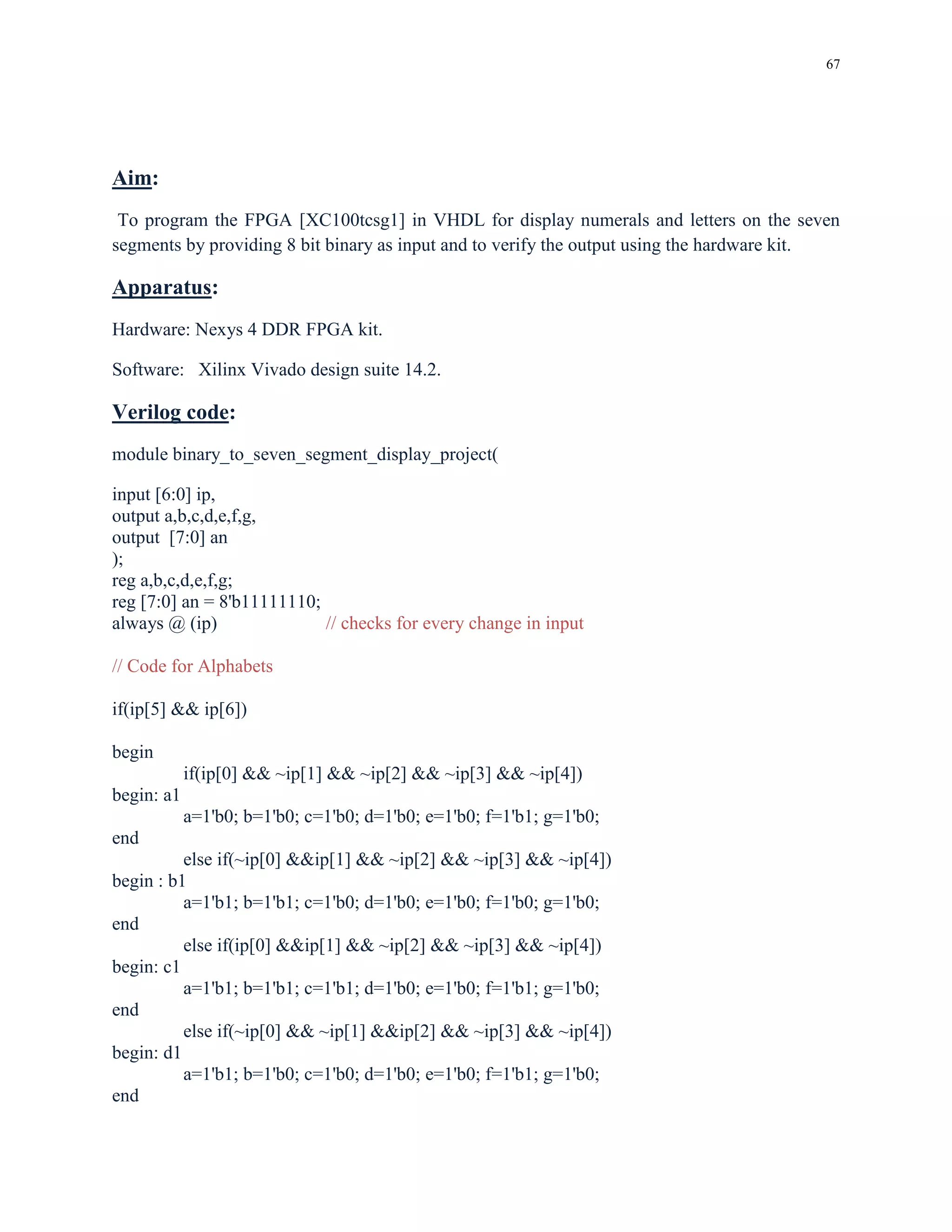 Seven Segment Display Pdf Programming Languages Computing 4060