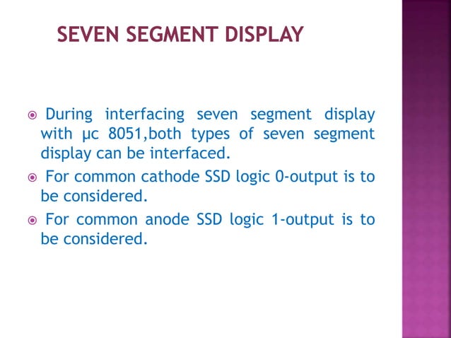 Seven Segment Display | PPTX | Consumer Electronics | Technology & Computing