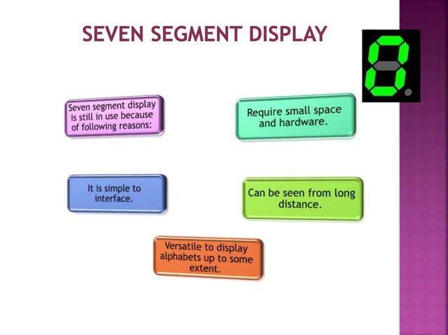 Seven Segment Display | PPTX | Consumer Electronics | Technology & Computing
