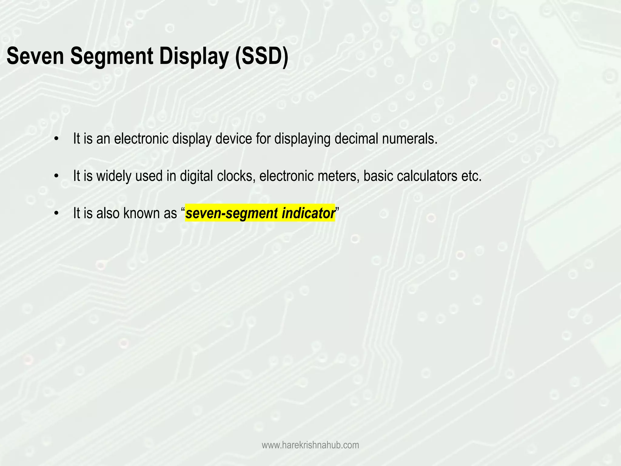 Seven segment display | PPTX