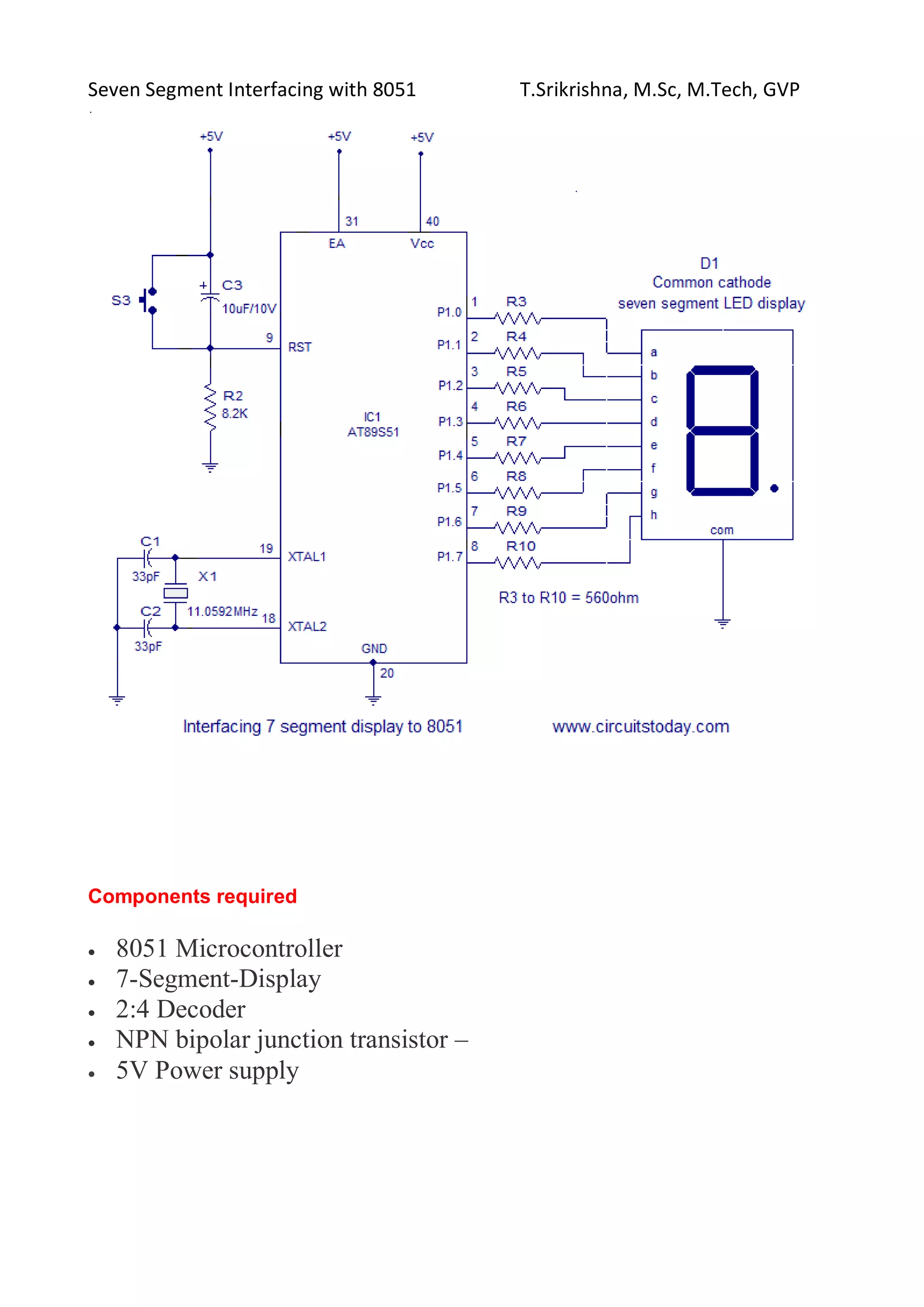 Seven segment interfacing with 8051.pdf