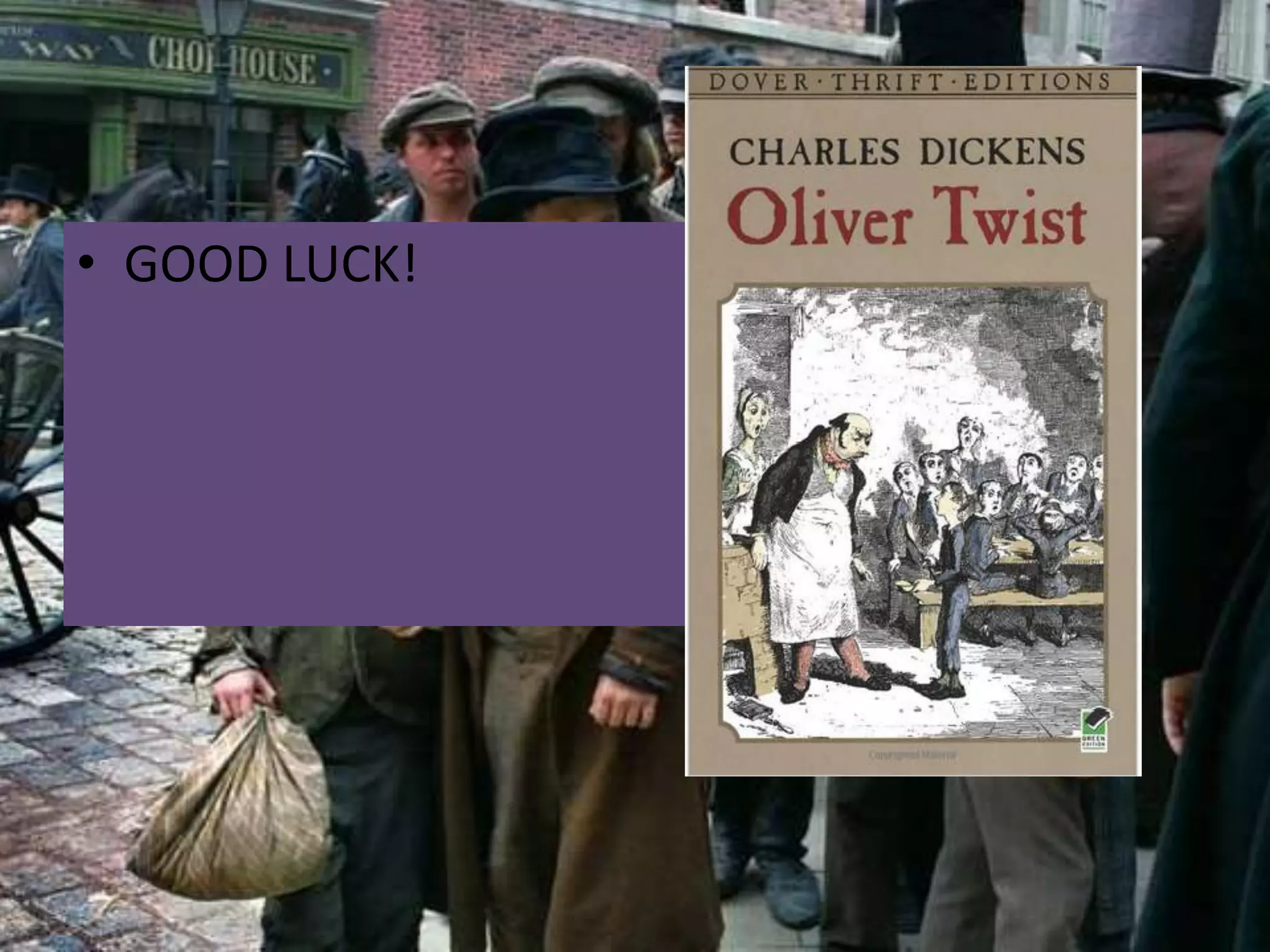 OLIVER TWIST. 1 Activity | PPTX
