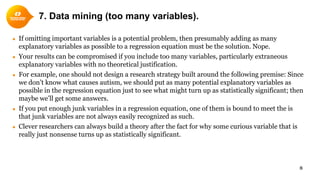Seven sins of regression analysis | PDF