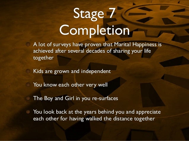 Seven stages of Marriage