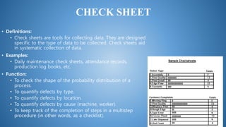 Seven statistical tools of quality | PPTX