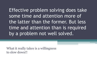 Seven Steps For Effective Problem Solving | PPTX