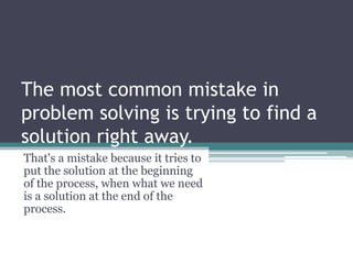 Seven Steps For Effective Problem Solving | PPTX