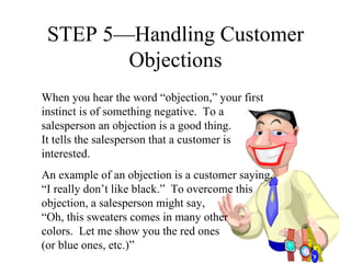 Seven steps of a sale | PPT
