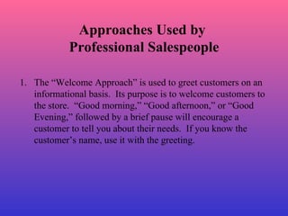 Seven steps of a sale | PPT