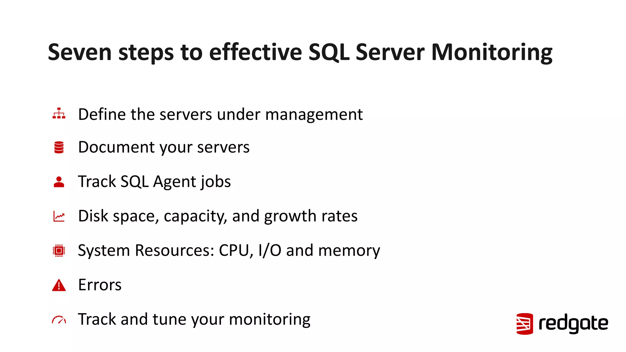 7 steps to effective SQL Server monitoring | PDF | Databases | Computer Software and Applications