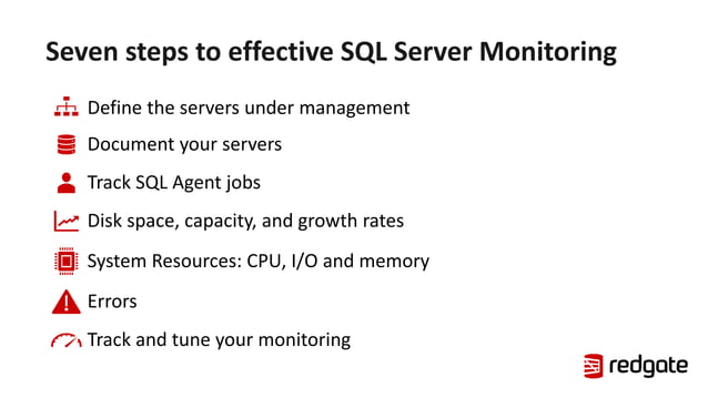 7 steps to effective SQL Server monitoring | PDF | Databases | Computer ...
