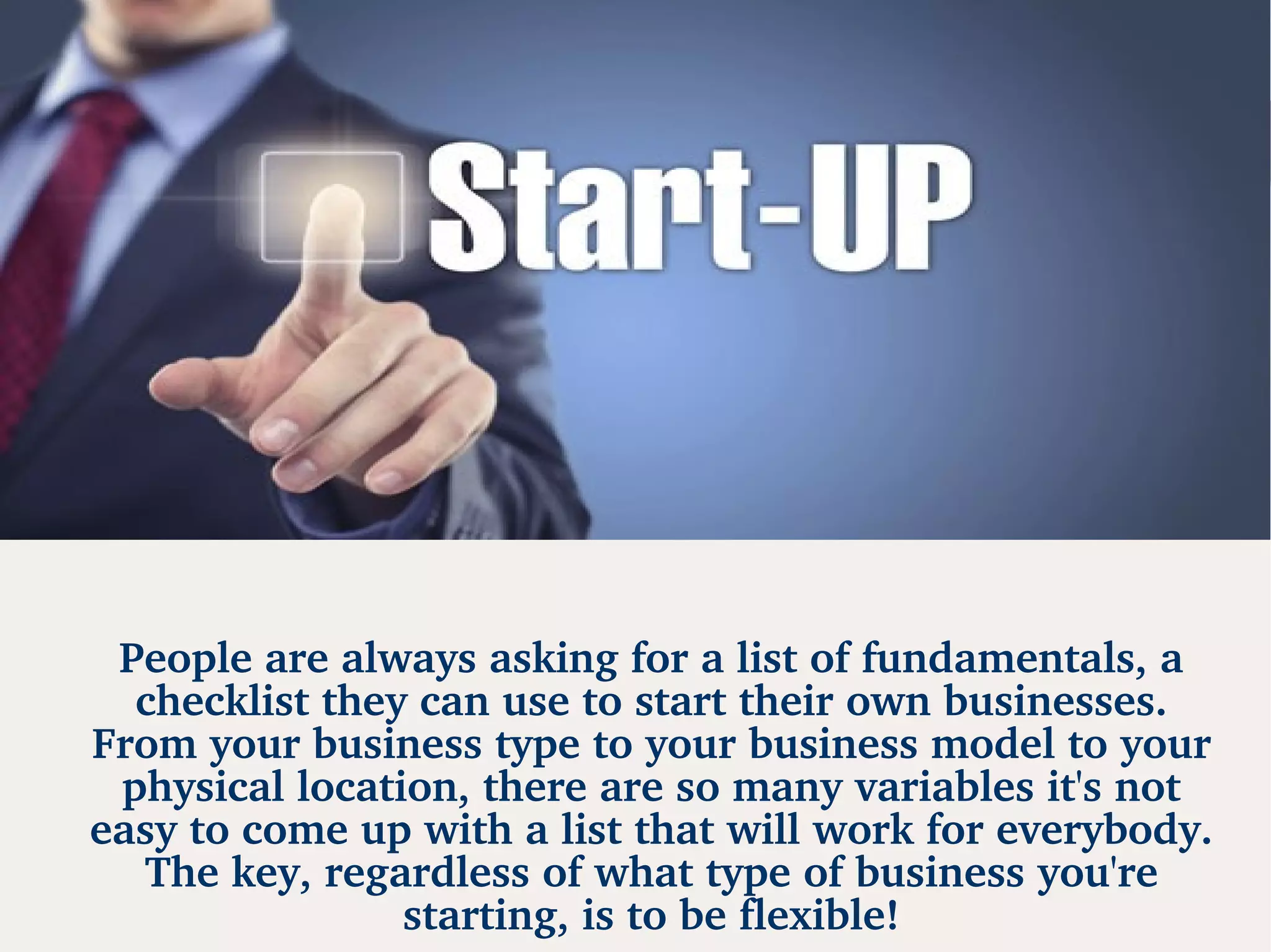Seven steps to starting your own business | PPT