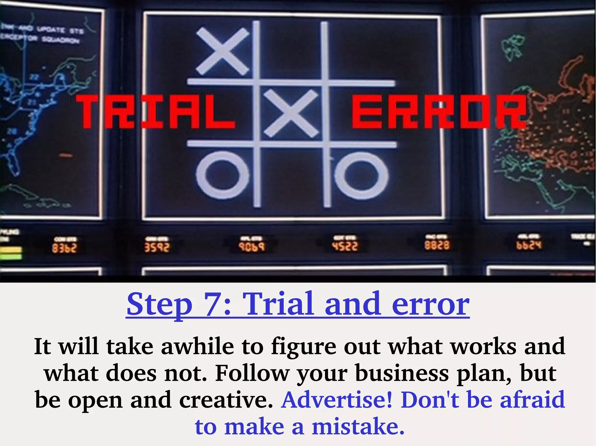 Seven steps to starting your own business | PPT