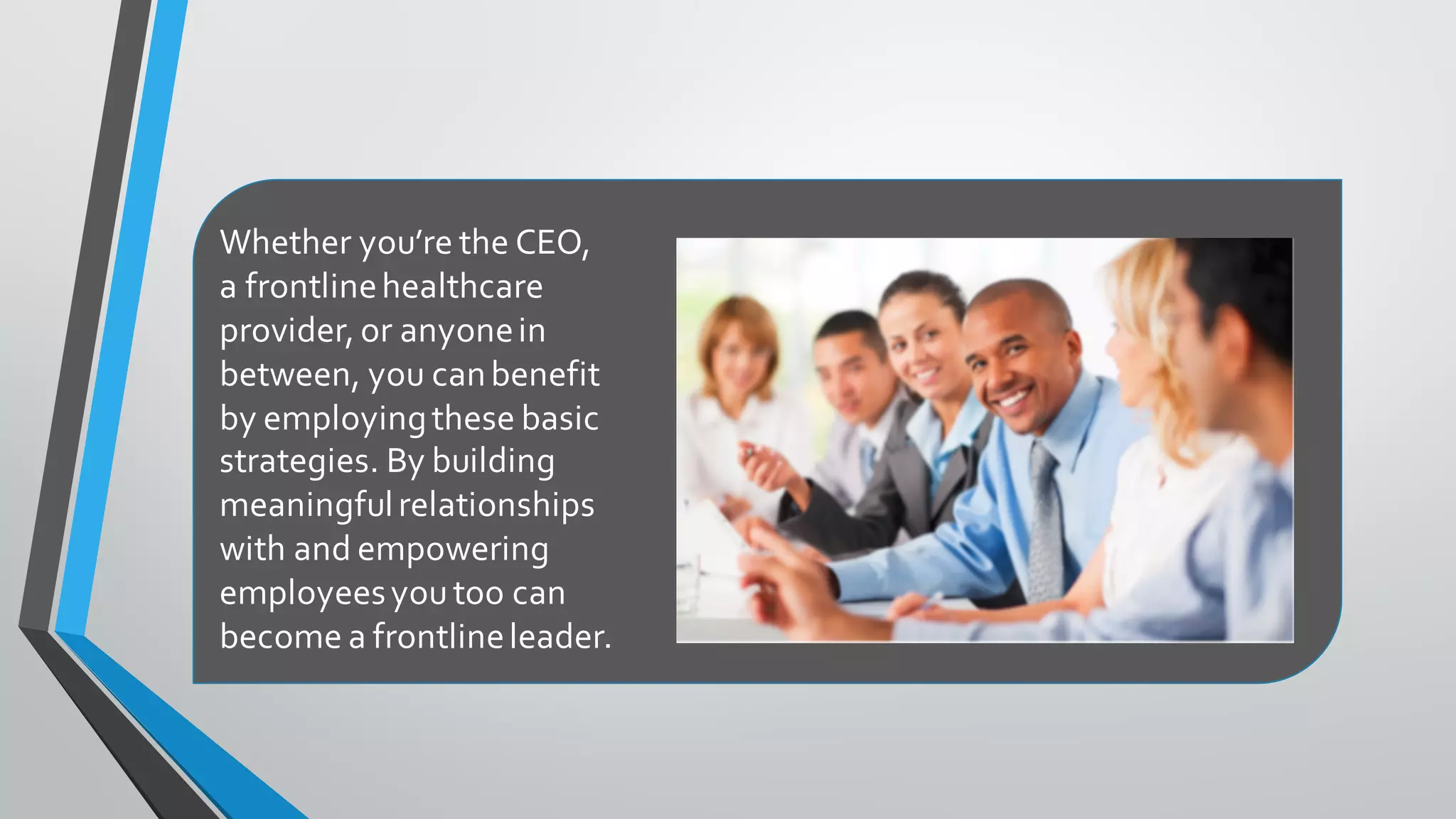 Seven strategies for frontline leaders | PPT