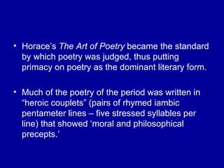 Seventeenth and eighteenth century literature | PPT