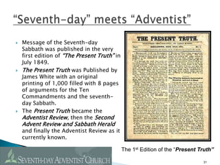 Seventh Day Adventist Church P P New Design | PPTX