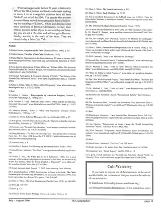 Seventh Day Adventists - Lamplighter Magazine - jul-aug06 | PDF