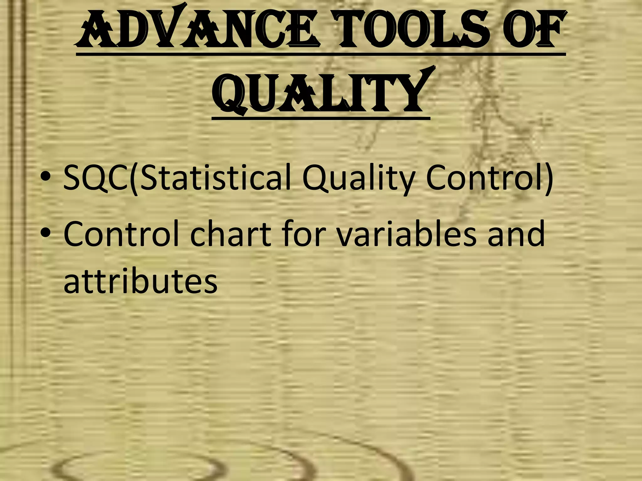 Seven tools of quality control | PPTX