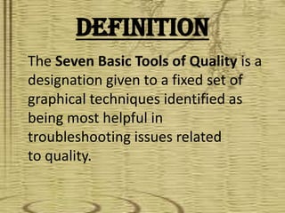 Seven tools of quality control | PPTX