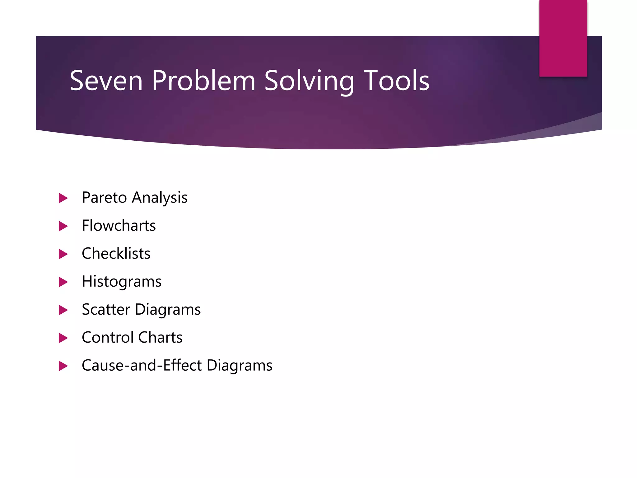 Seven tools of TQM | PPTX