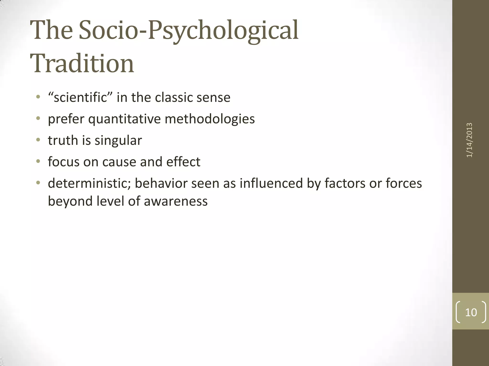 Seven traditions in the field of communication socio-psychological ...