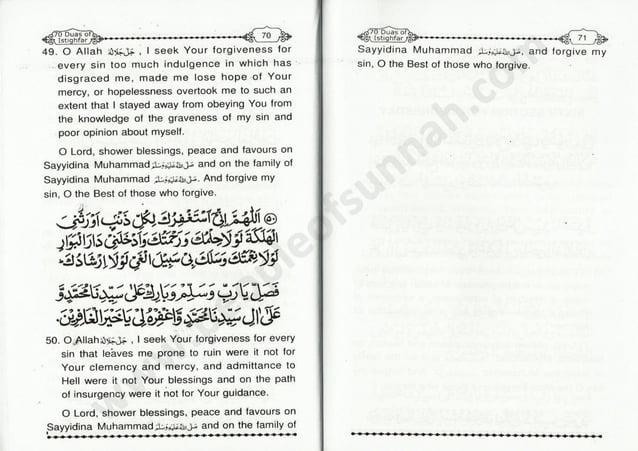 Seventy Duas of Istighfar | PPT