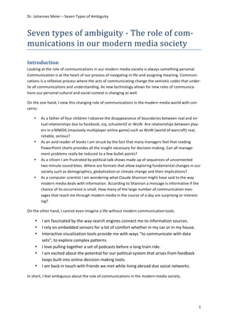 Seven types of ambiguity | PDF