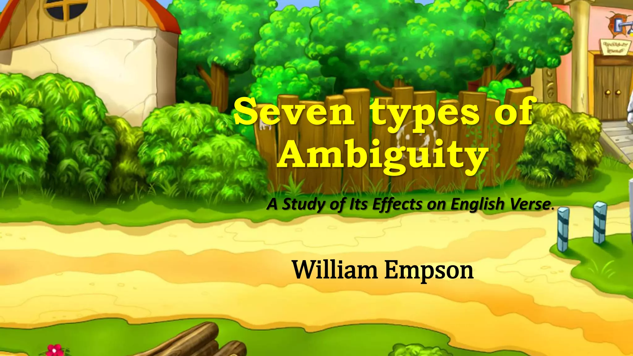 Seven types of ambiguity | PPTX