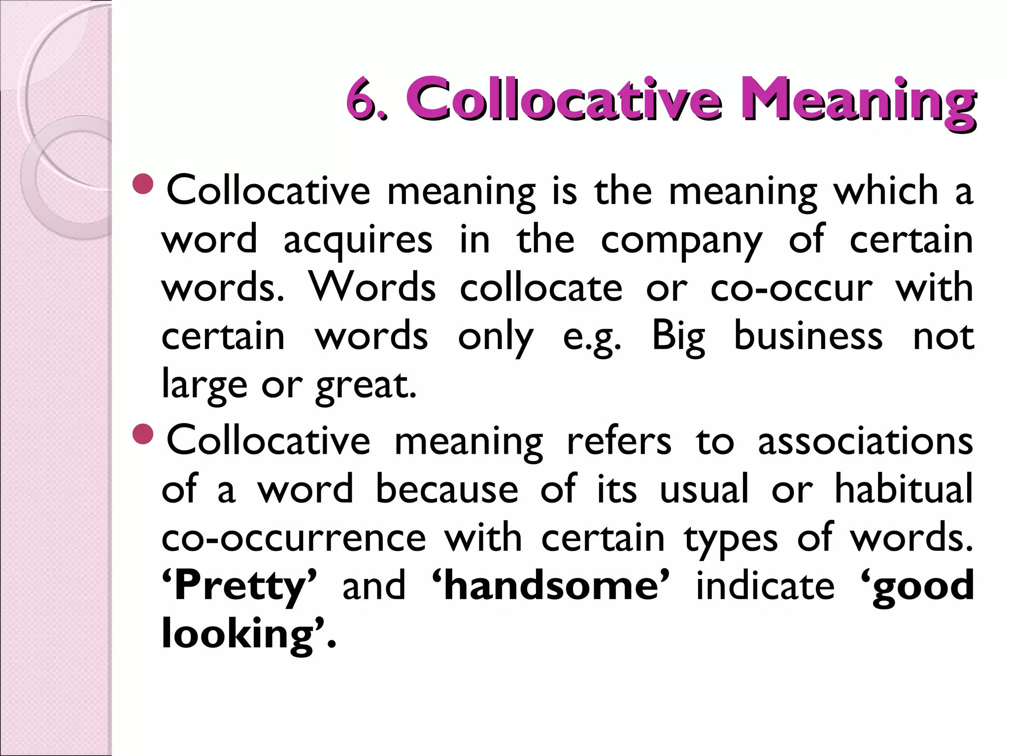 Semantics: Seven types of meaning | PPT