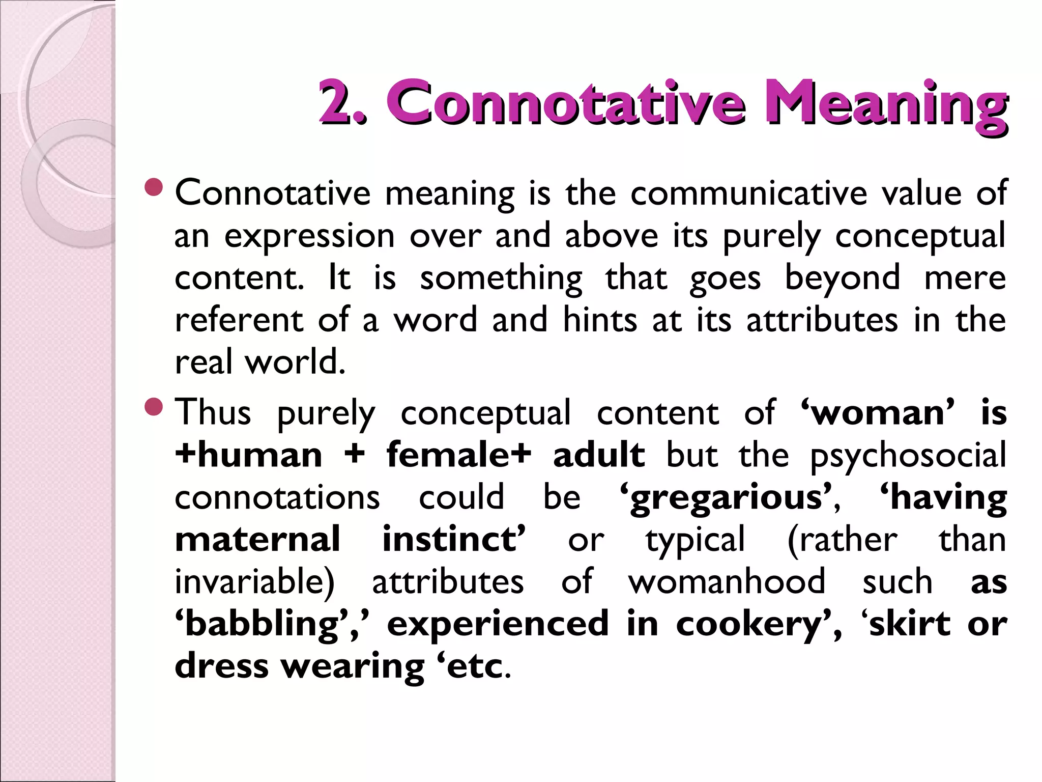 Semantics: Seven types of meaning | PPT