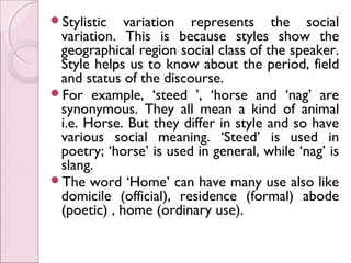 Semantics: Seven types of meaning | PPT