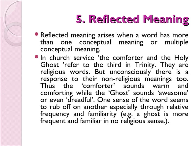 Semantics: Seven types of meaning | PPT