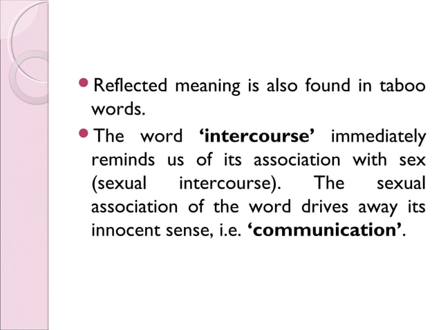 Semantics: Seven types of meaning | PPT