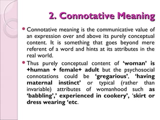 Semantics: Seven types of meaning | PPT