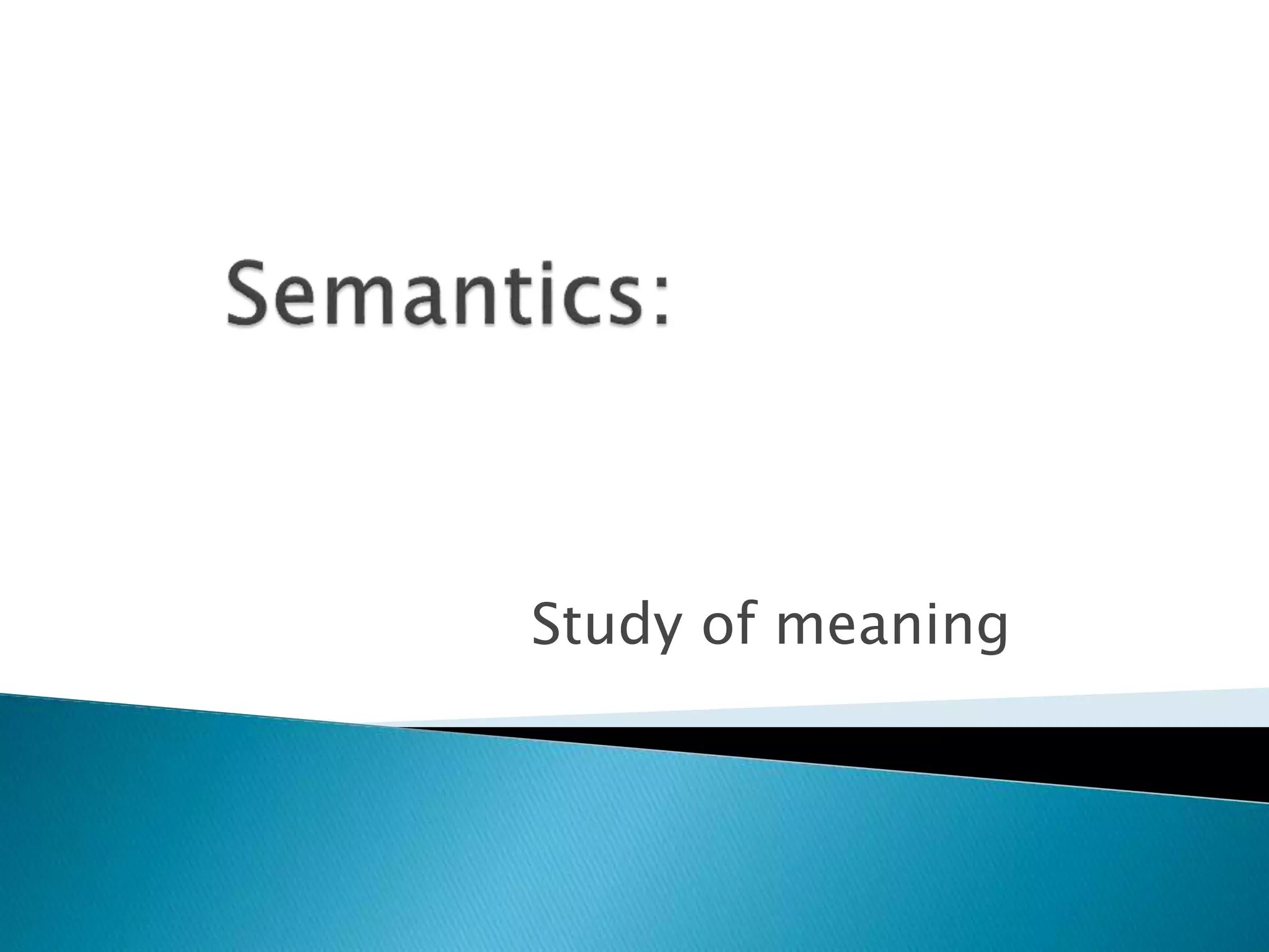 Three types of meaning | PPT