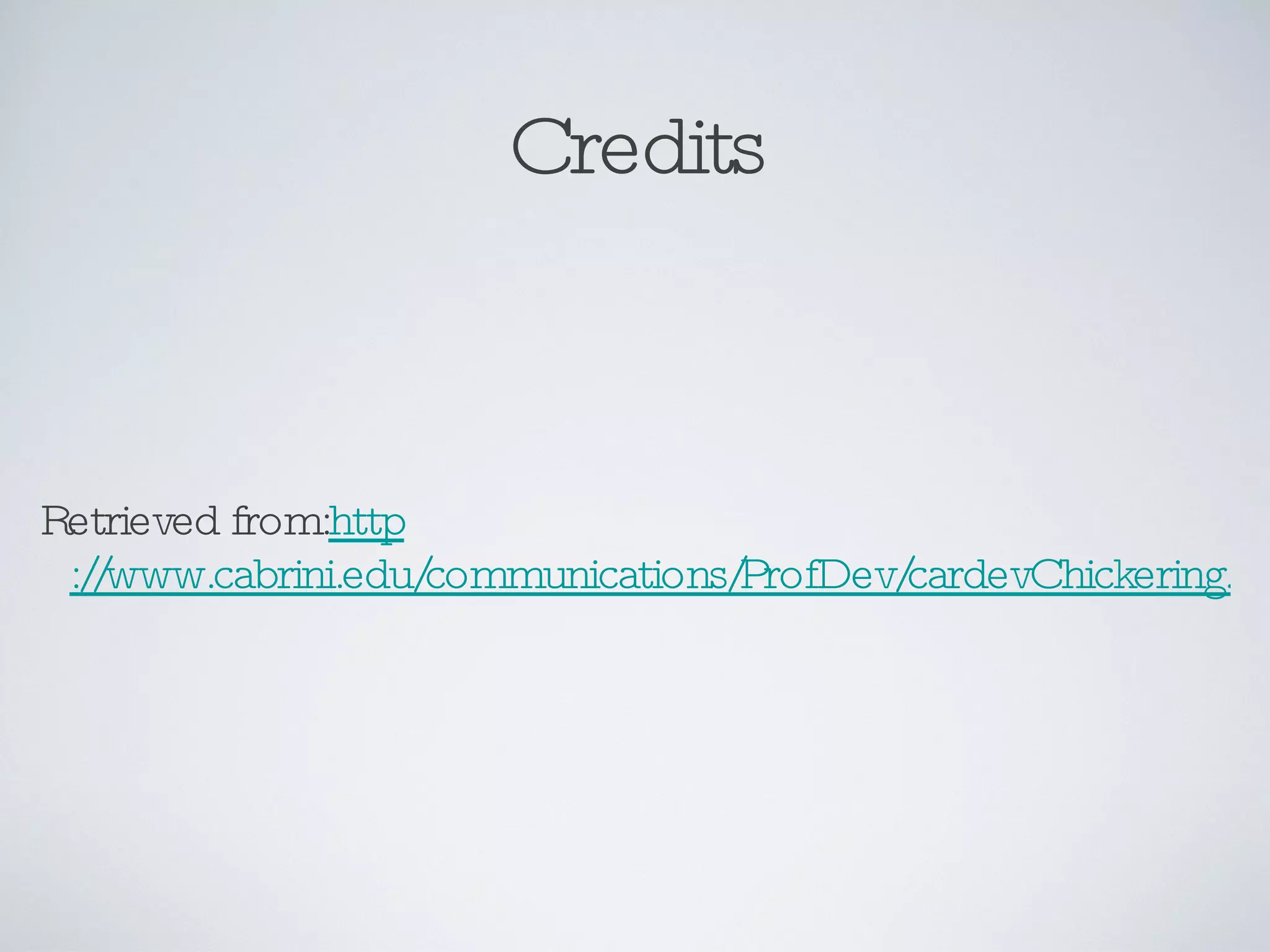 Arthur Chickering\'s Seven Vectors | PPT