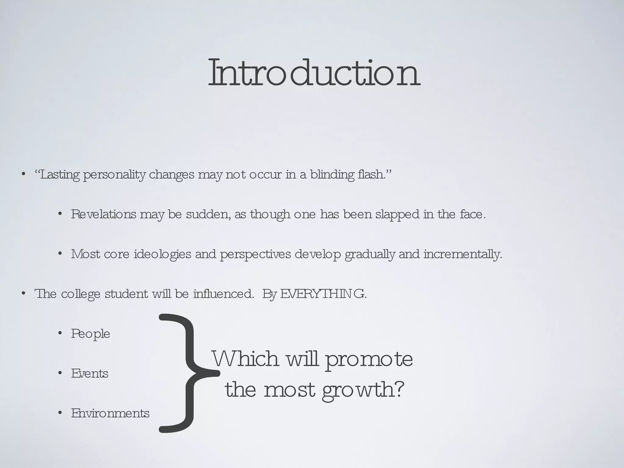 Arthur Chickering\'s Seven Vectors | PPT