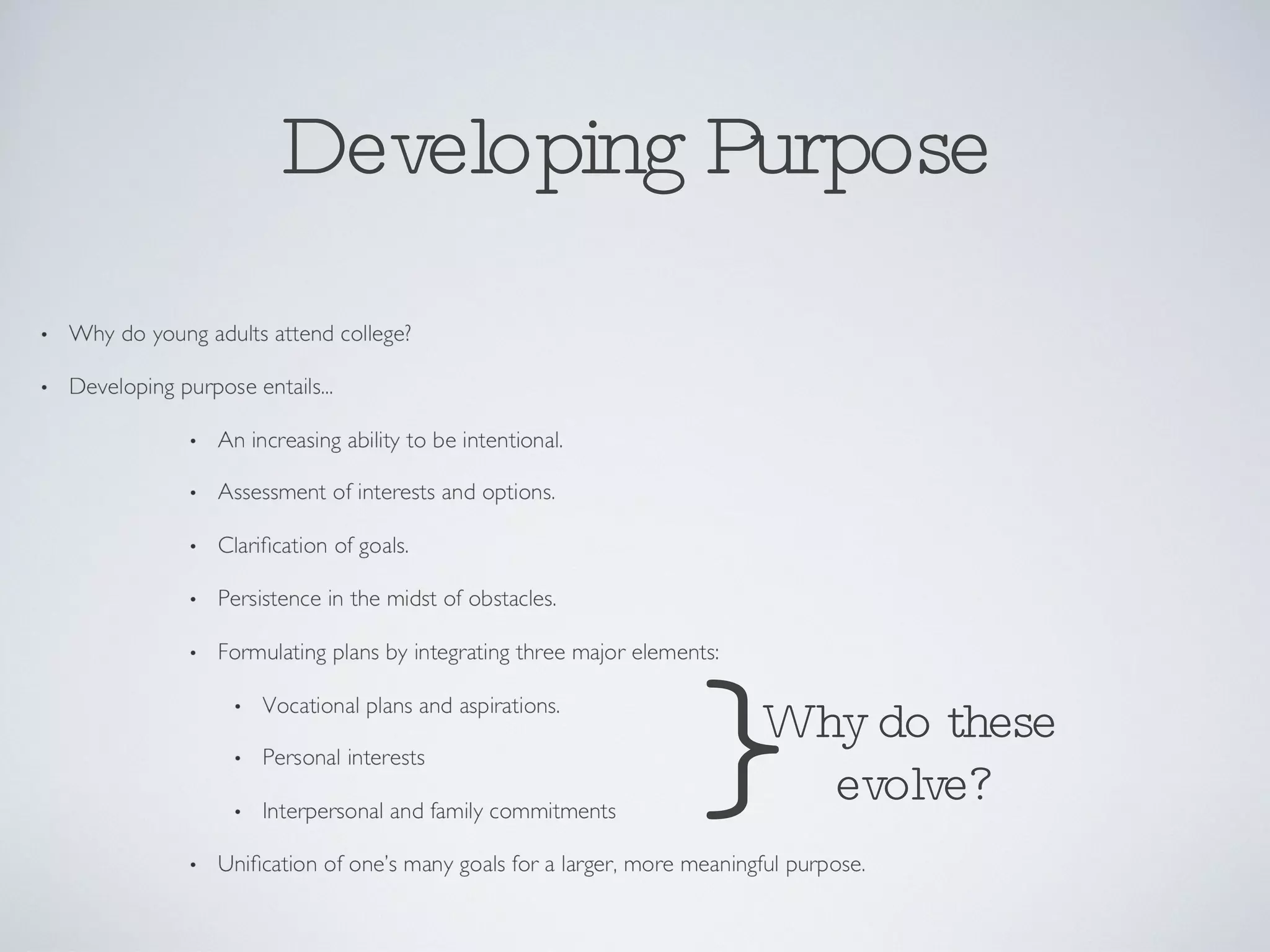 Arthur Chickering\'s Seven Vectors | PPT