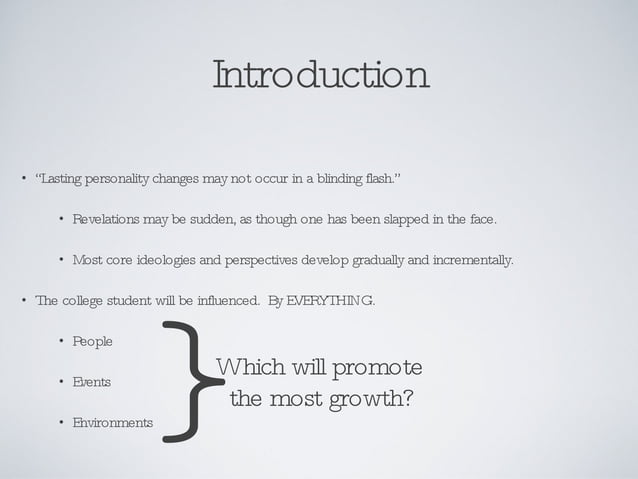 Arthur Chickering\'s Seven Vectors | PPT