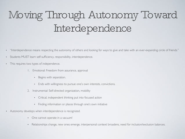 Arthur Chickering\'s Seven Vectors | PPT