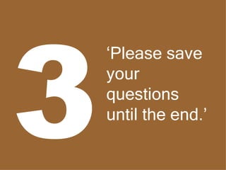 End Of Presentation Questions