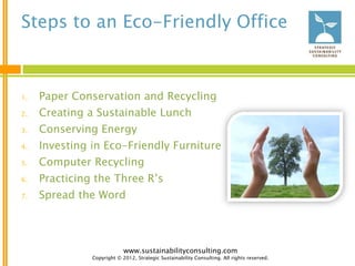 Seven Ways to Save the World From Your Office Cubicle | PPTX