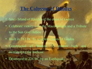 The Seven Wonders of the Ancient World.PPT