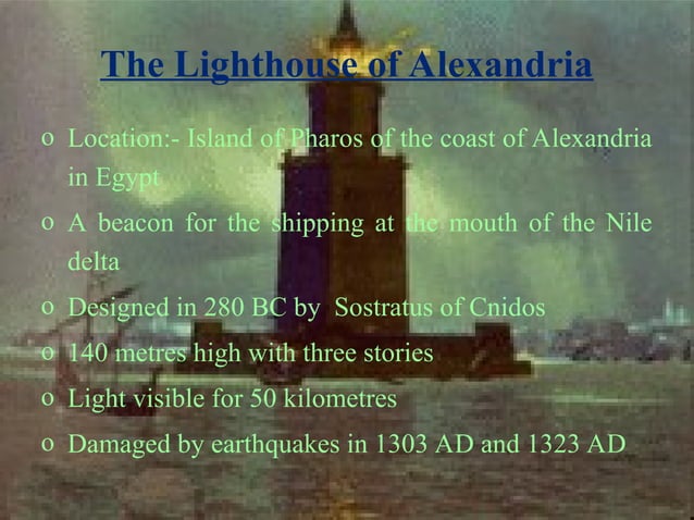 The Seven Wonders of the Ancient World.PPT