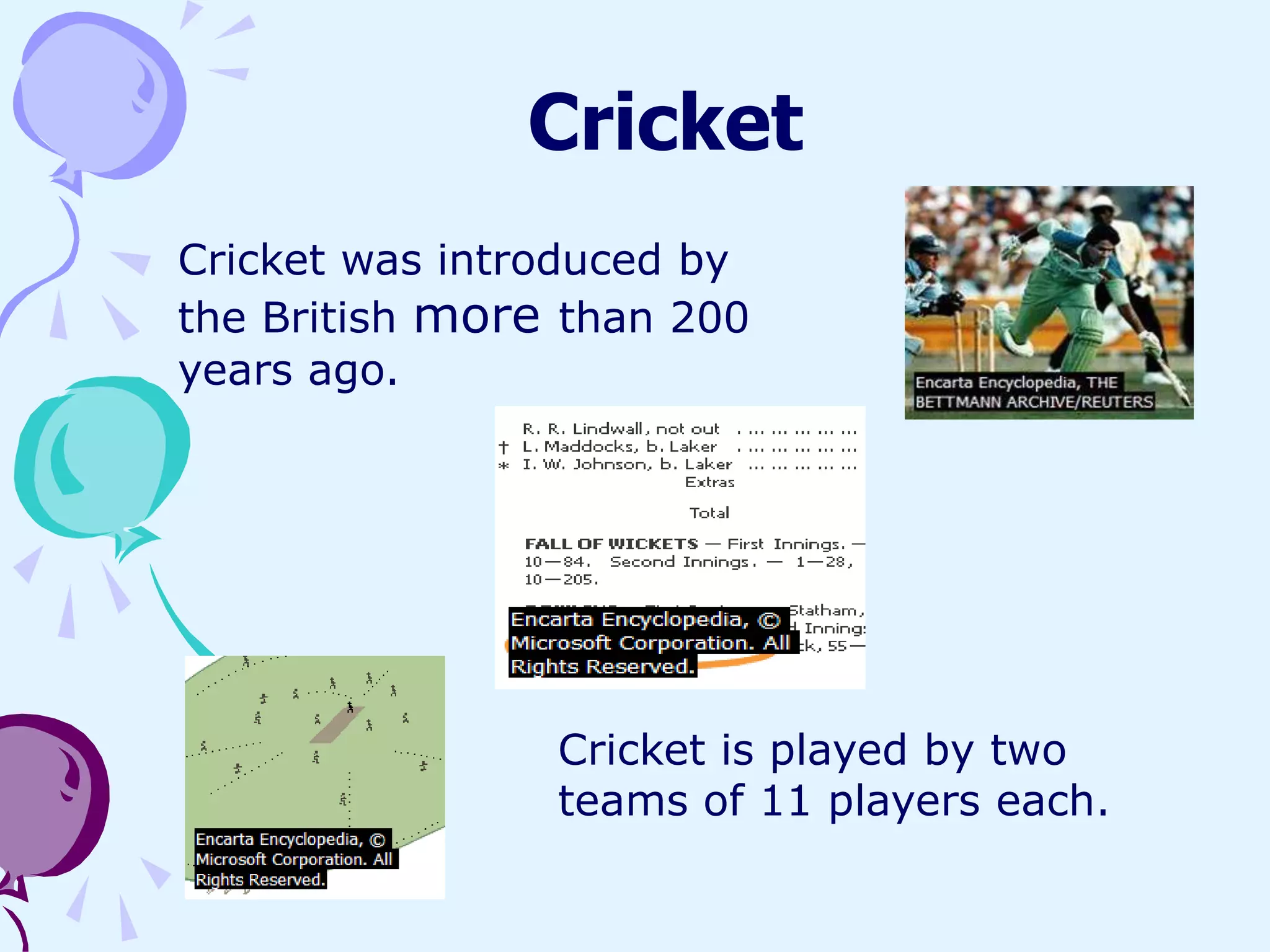 Seven popular British items. Seven wonders of Britain | PDF | Cricket ...