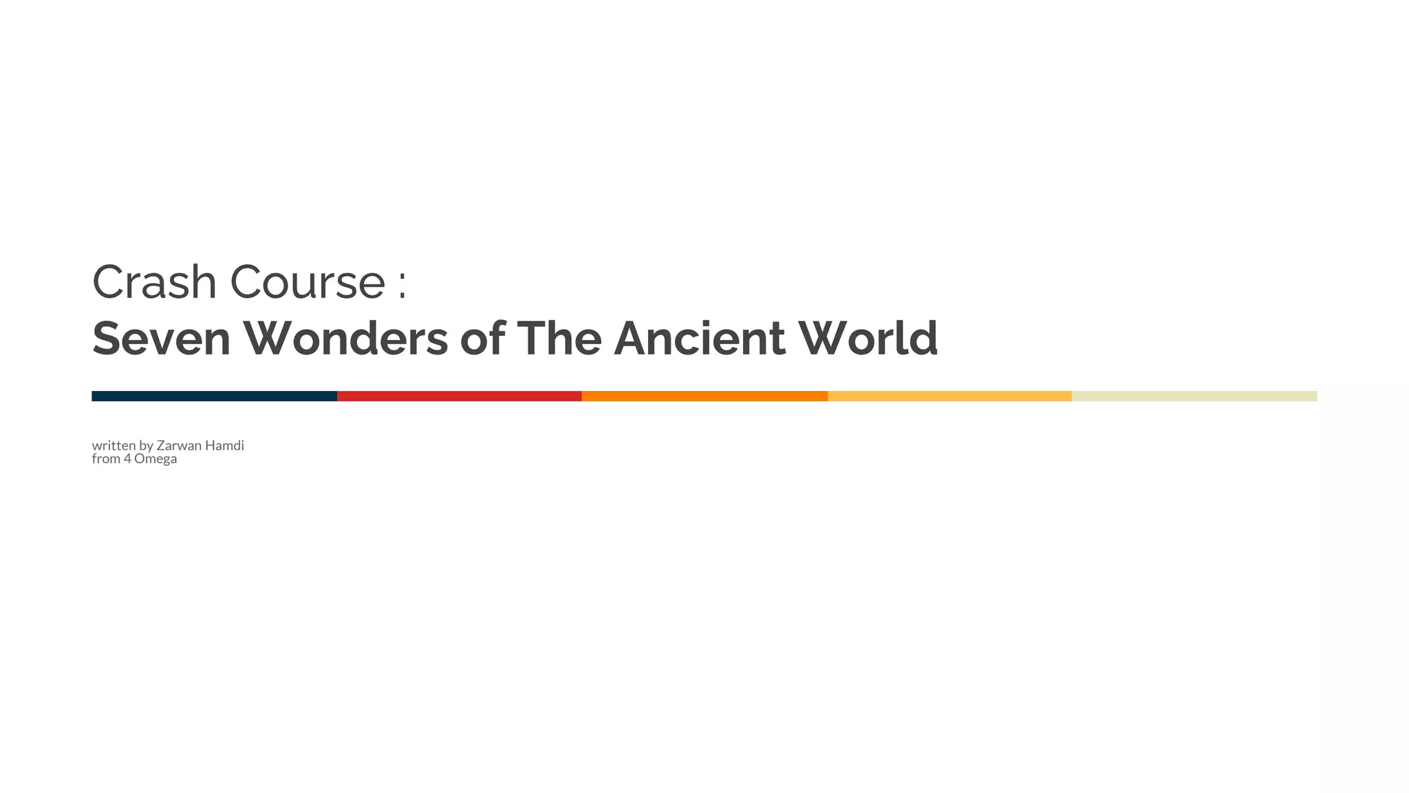 Seven Wonders of The Ancient World.pptx