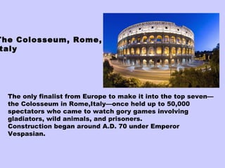 Seven wonders of the world | PPT