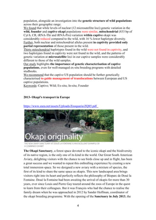 Sever okapi translocations-rev. 2021 | PDF