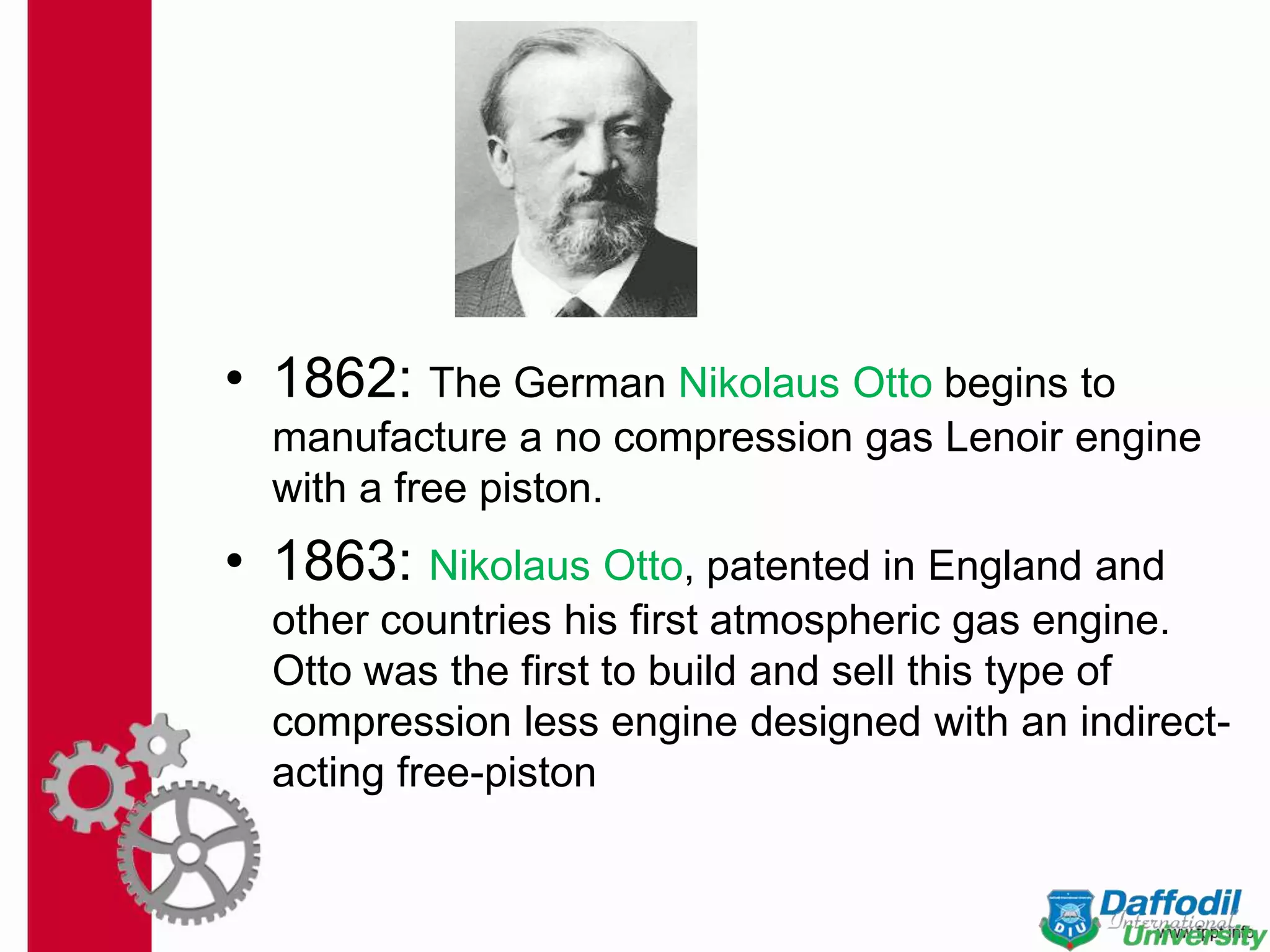 Mechanical Engineering: Engine development in different ages | PPT