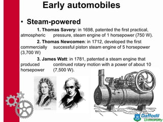 Mechanical Engineering: Engine development in different ages | PPT